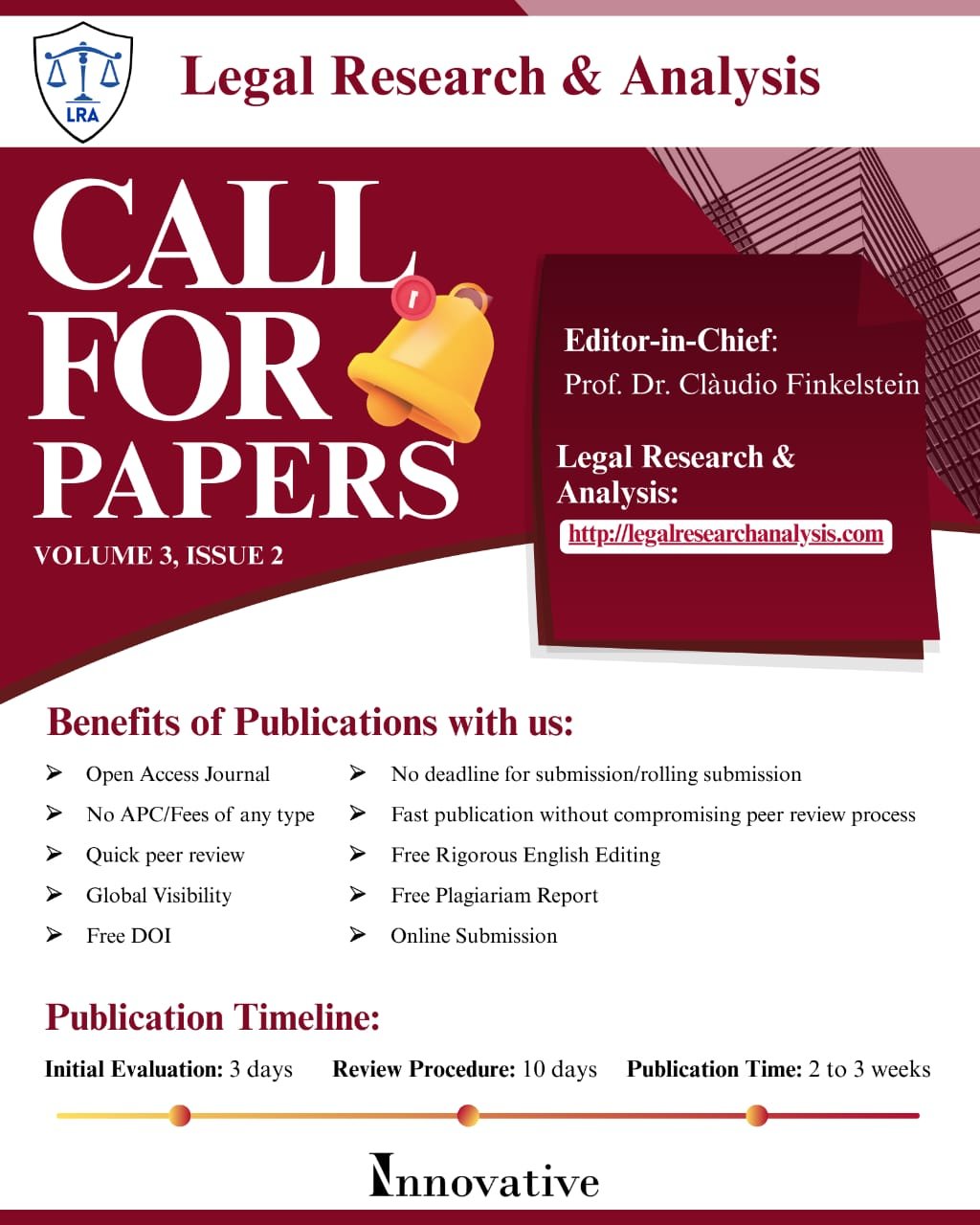 Call for Papers to Legal Research & Analysis - Call for Papers
